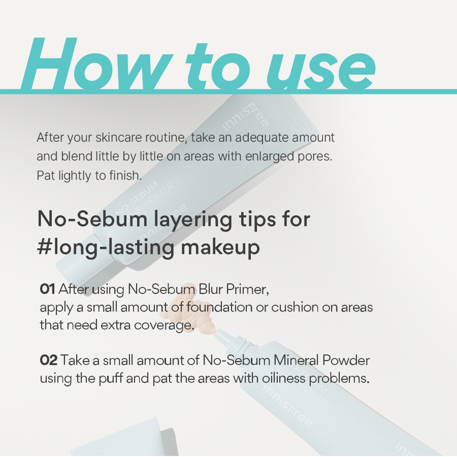 No-Sebum Blur Primer 25ml – INNISFREE Philippines